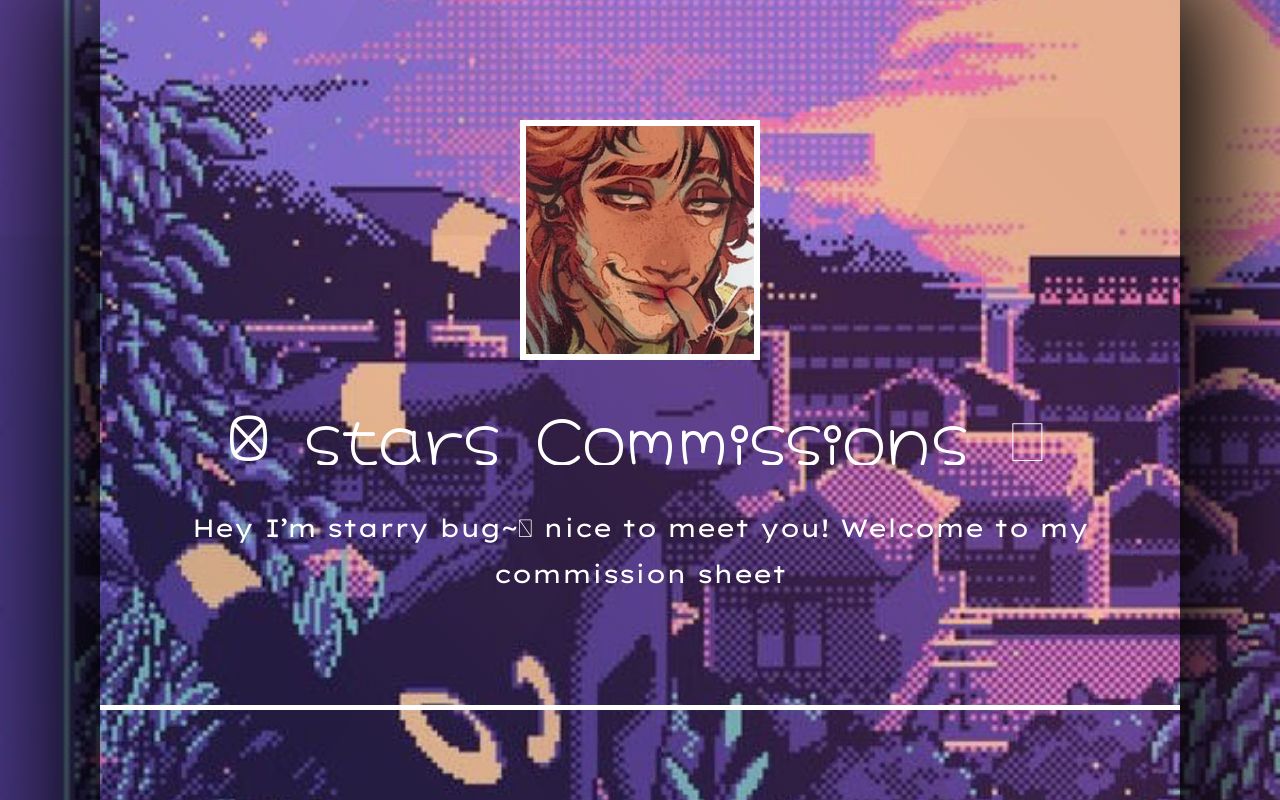 BUGZI’SCOMMISSION SHEET